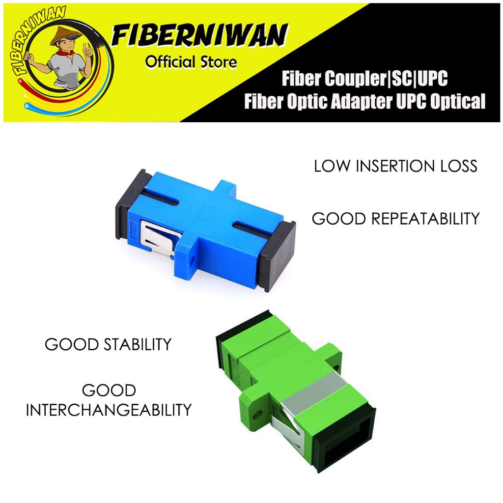 1 Pc SC-UPC SC-APC Flange Coupler Adapter Connector Ftth Fiber Optic ...