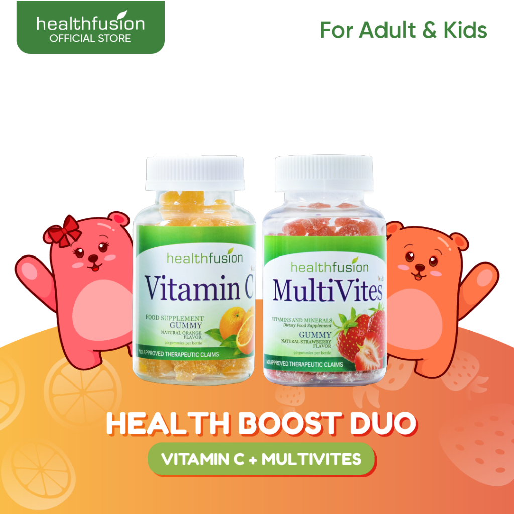 [HEALTH BOOST DUO] Health Fusion MultiVites 90s + Vitamin C 90s Gummy ...