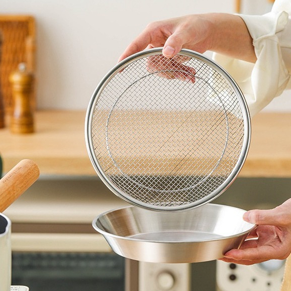 OFNATURE Kitchen Oil Filter Tray Stainless Steel Mesh Frying Drain Pan ...