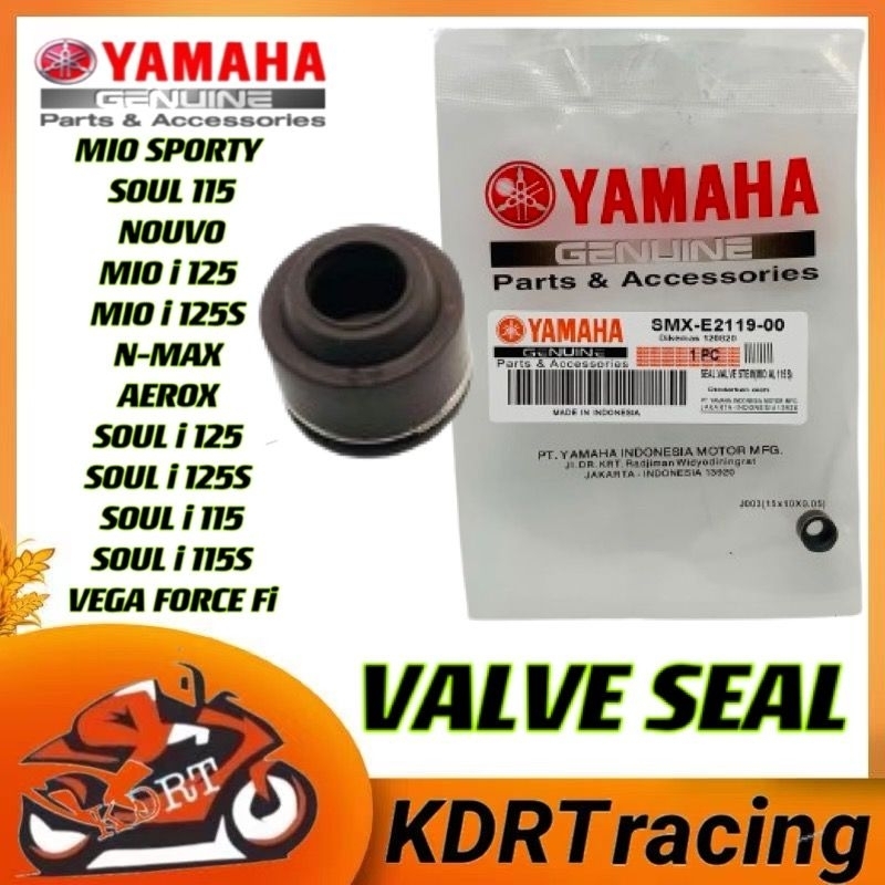 Valve Seal Yamah Genuine For Mio Sporty/Soul 115 Nouvo Mio i125/M3 N ...