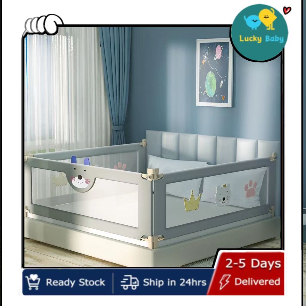 Baby bed rails cot fence cot rails vertical lift adjustable children ...