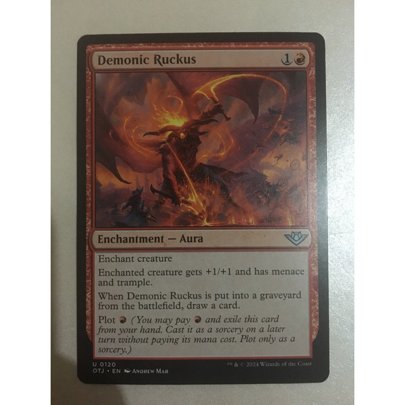 Demonic Ruckus | Magic The Gathering | MTG | Shopee Philippines