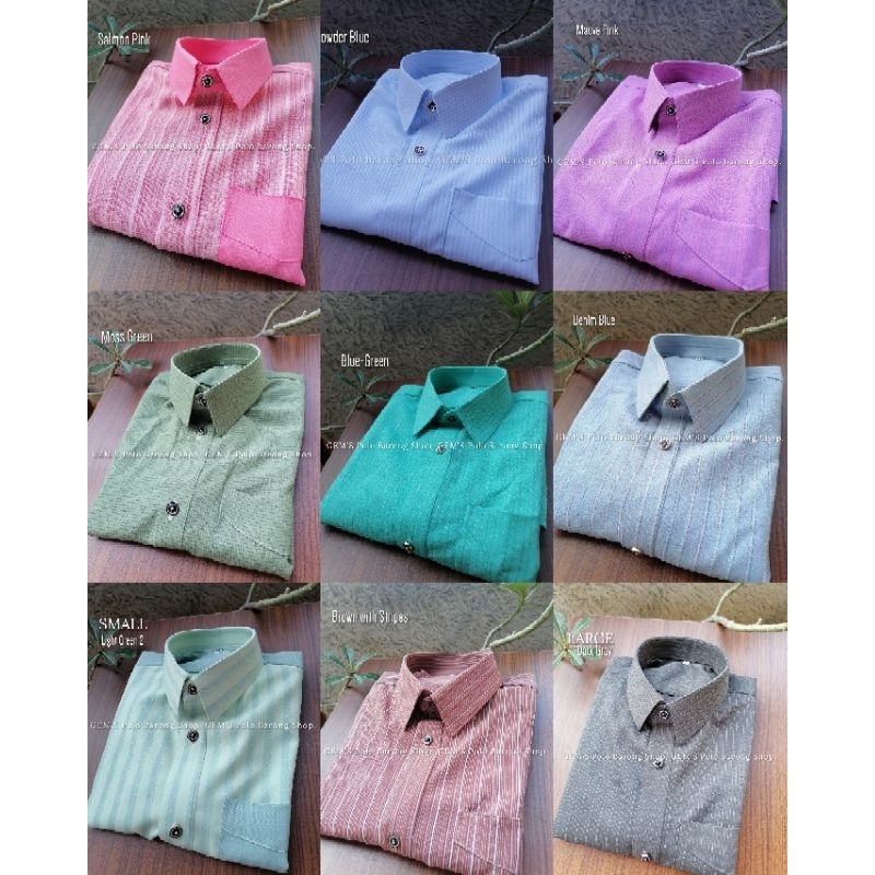 Polo for Men Standing Collar Assorted Colors Small to 3XL | Shopee ...