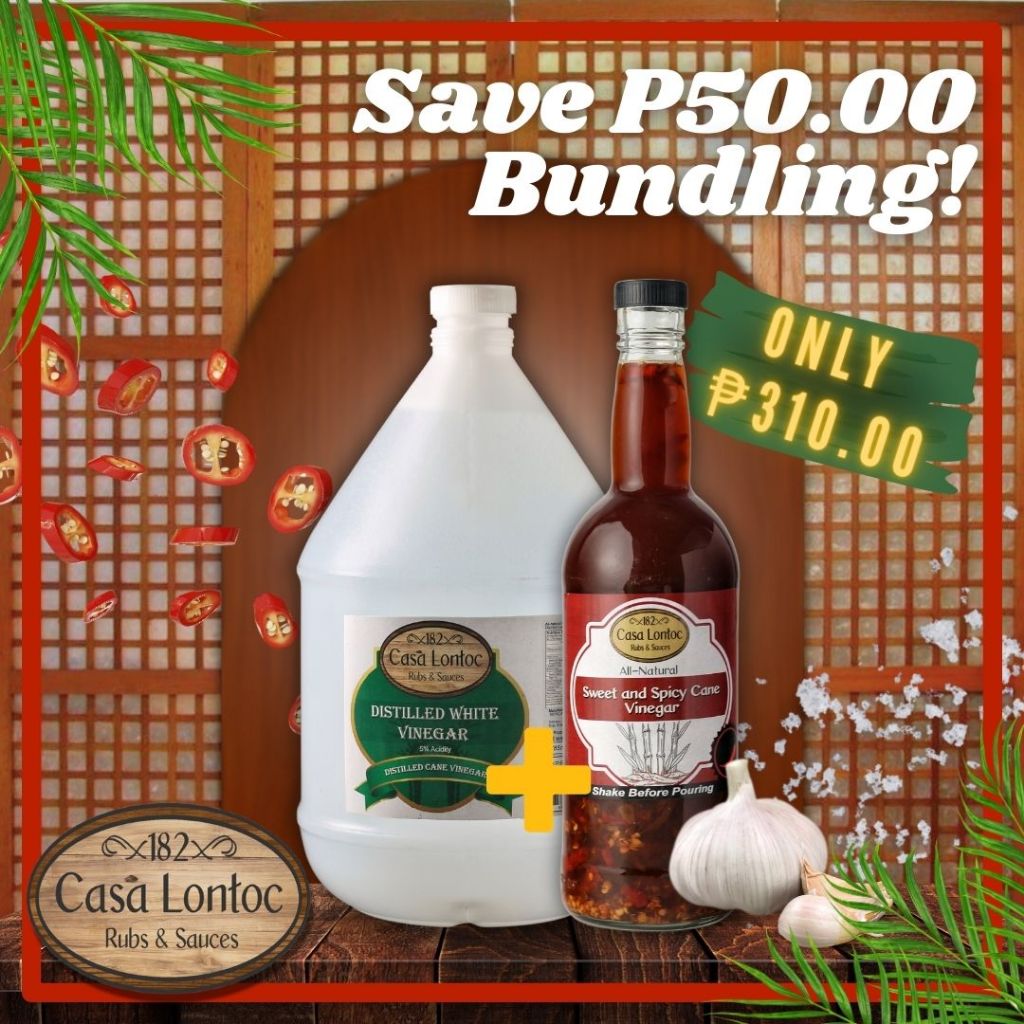 Casa Lontoc Distilled White Vinegar 5% Acidity Gallon and Sweet and ...