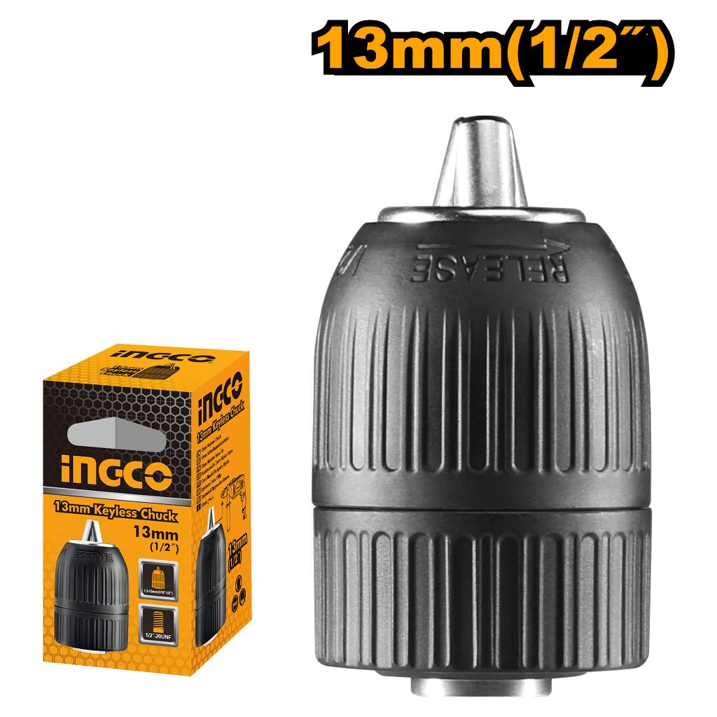 INGCO 13MM (1/2" Inch) Keyless Chuck for Cordless and Impact Drill ...