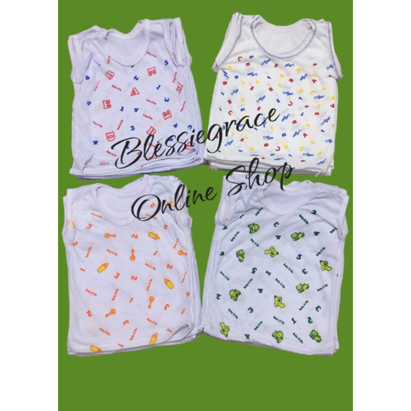 12 / 6 pcs Sando for baby boy ( 0-9 Months ) | Shopee Philippines
