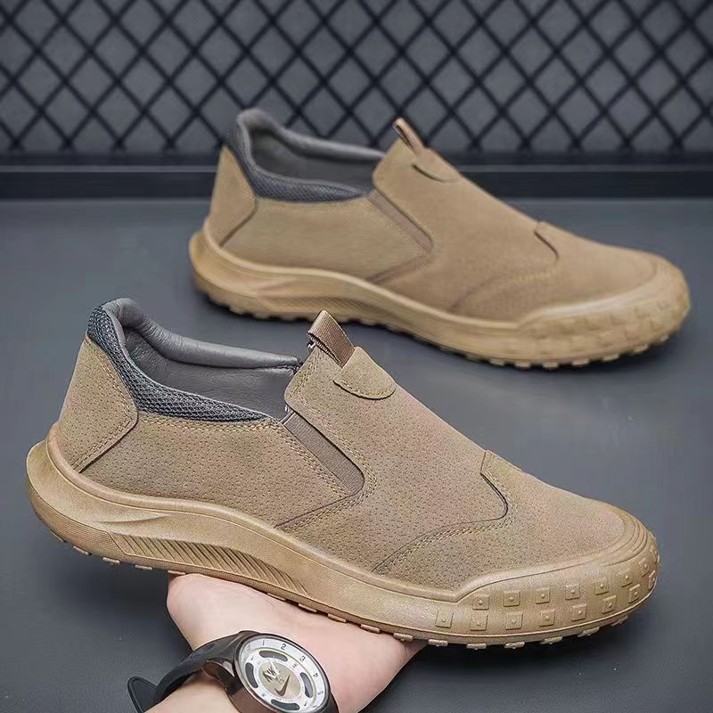 Casual labor shoes low-top non-slip wear-resistant slip-on work shoes ...
