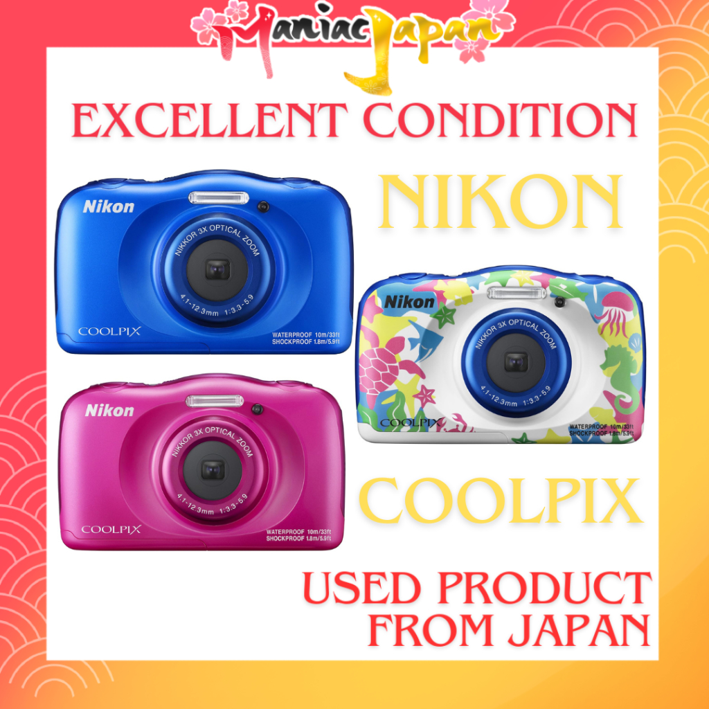 [ Used Camera from Japan ] Nikon Digital Camera COOLPIX W100 Waterproof ...