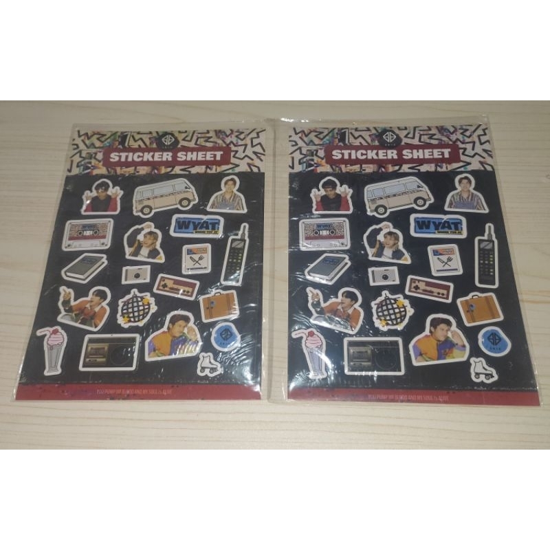 SB19 OFFICIAL MERCH WYAT STICKER SHEETS | Shopee Philippines