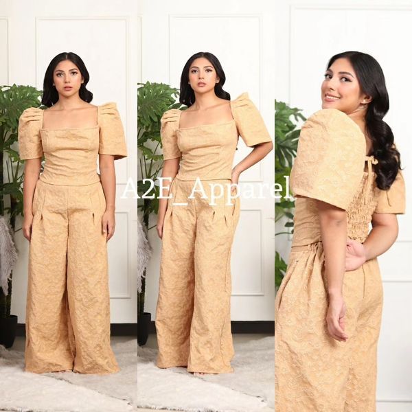 A2E | Jorita Coords | Modern Filipiniana Terno Coordinates Top with ...