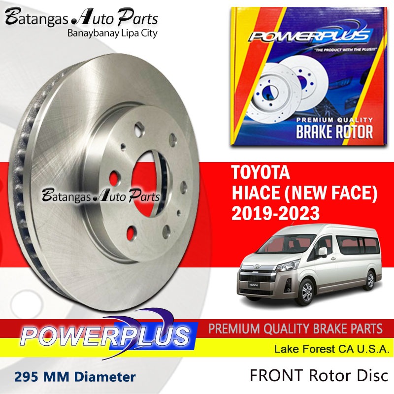 POWERPLUS ROTOR DISC TOYOTA HIACE NEW FACE 2019-2023 1PC | Shopee ...
