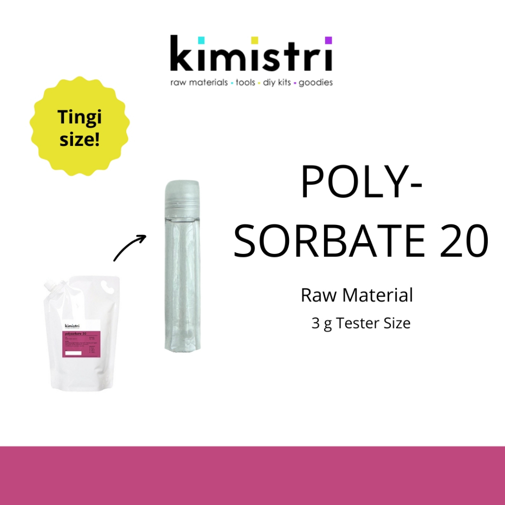 Polysorbate 20 Tingi Size 3g Only - Surfactant and Emulsifier for ...