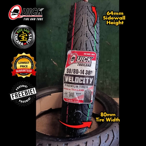 QUICK TIRE VELOCITY Tires 14 by TAKARA Tires, Motorcycle Tires, Gulong ...