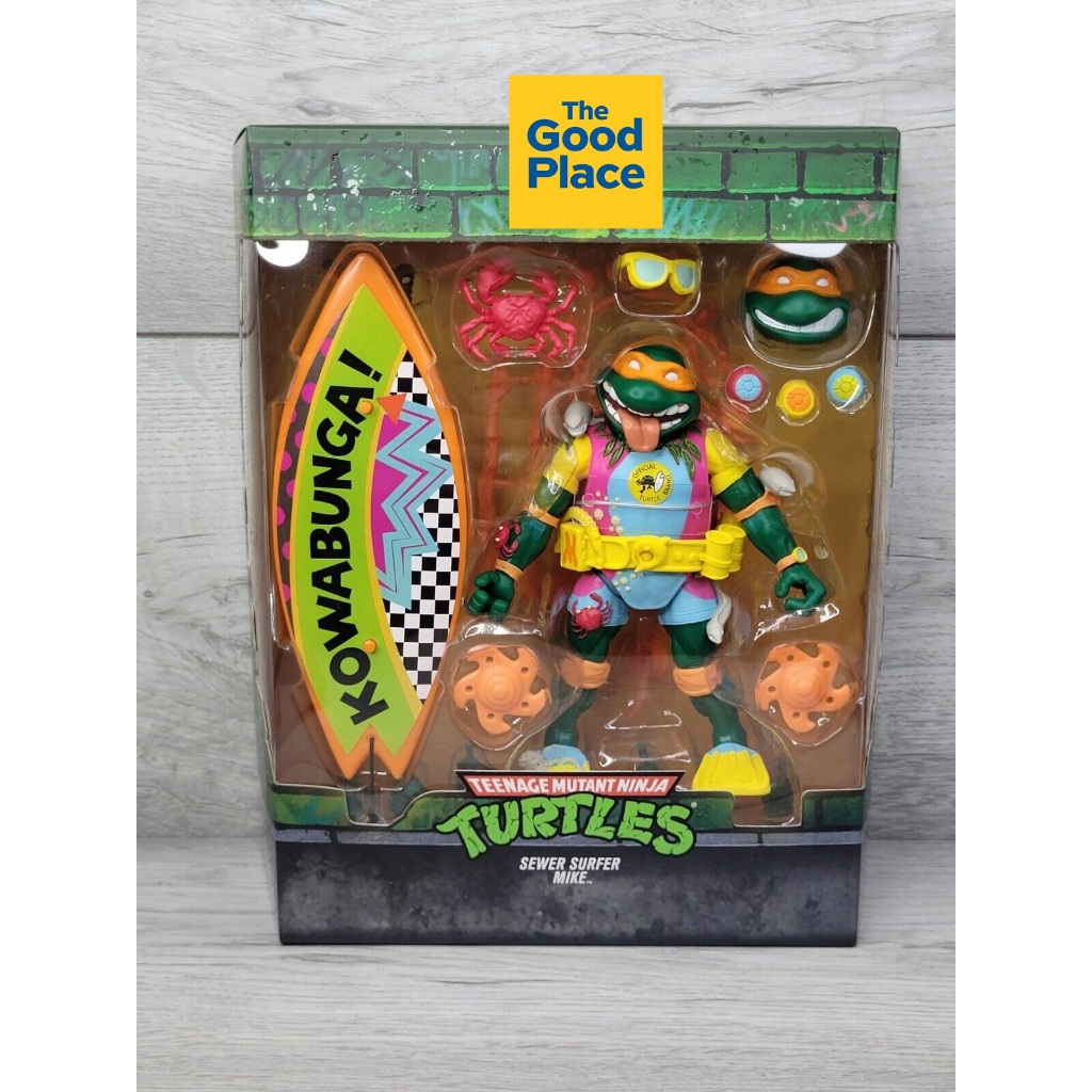 SUPER7 ULTIMATES! Teenage Mutant Ninja Turtles TMNT Sewer Surfer Mike ...