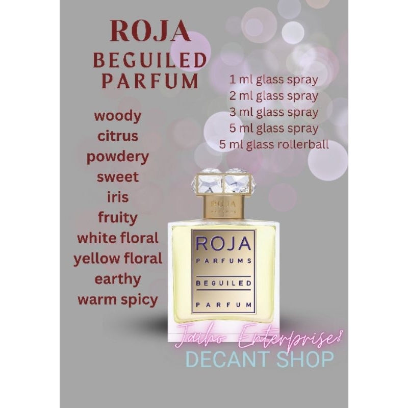 decant/takal authentic Niche Perfume Roja Beguiled Parfum 1-5ml ...