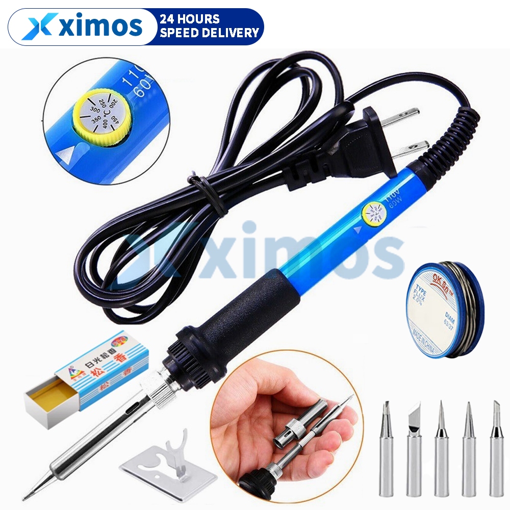 60W Soldering Iron 3-Piece Set/5-Piece Complete Set Electric Set ...
