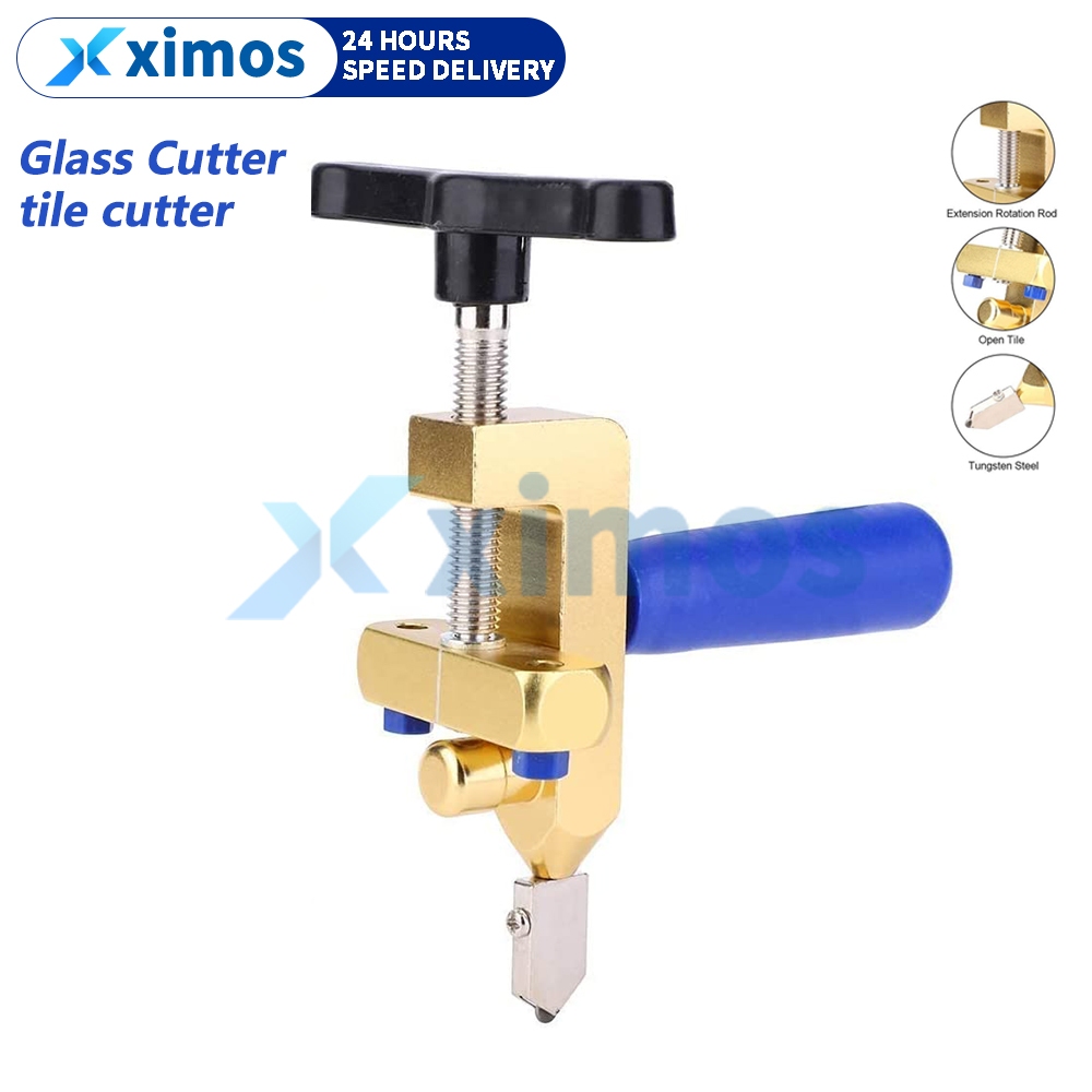 Multi-Functional Glass Cutter Set Manual Tile Mirrors Cutter Ceramic Tile Opener Easy Glass Tile ...