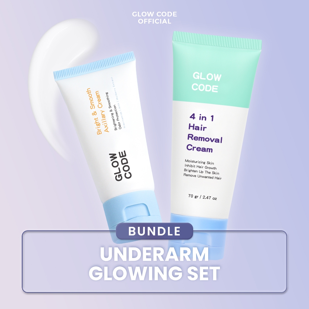 [COD] Glowcode Underarm Glowing Set - Underarm Whitening Skin Brighten ...