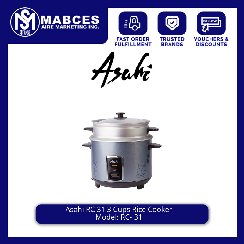 Asahi RC-31 3 Cups Rice Cooker | Shopee Philippines