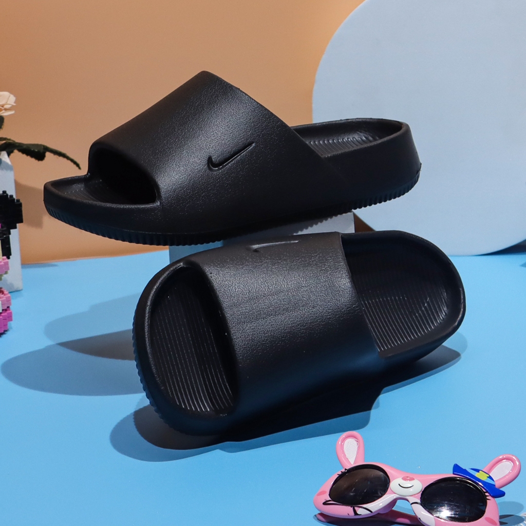 New Nike Calm Slides for Kids Sandals Boys Fashion Flip Flop Soft Sole ...