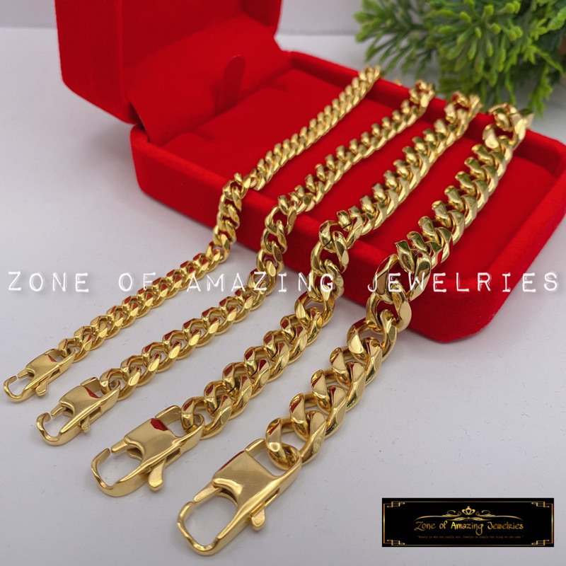 zoaj.ph Mens Cadena Bracelet SB Lock Non Tarnish | Shopee Philippines