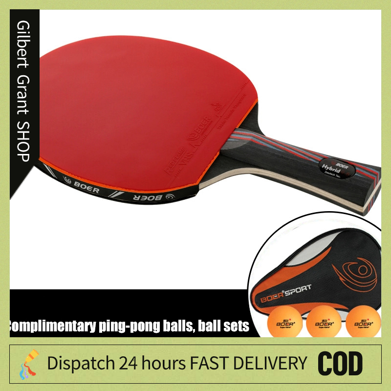 Table Tennis Racket Finished Pingpong Rackets Three Pimples Free table ...