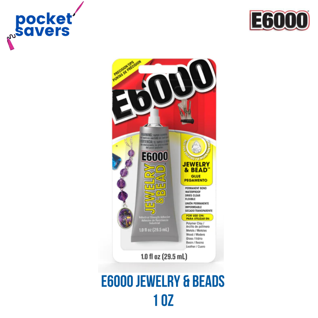 E6000 Jewelry & Bead Adhesive with Applicator Tips 1 oz. (Super Glue ...