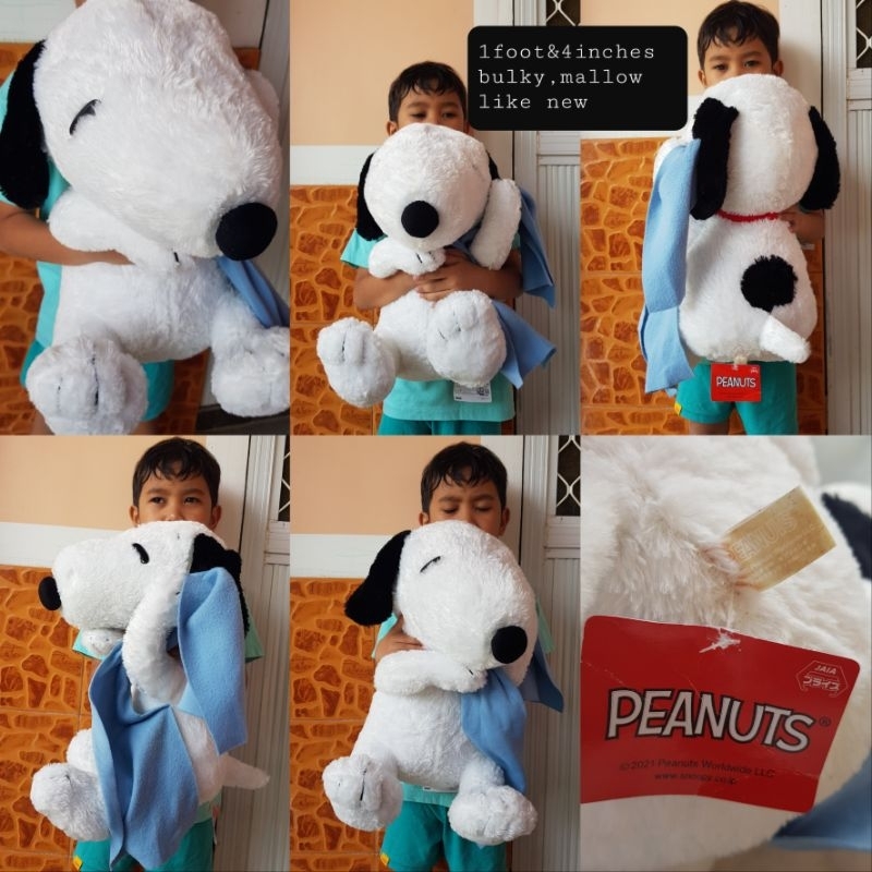 Sega Peanuts Snoopy Woodstock Charlie Brown Huggable plushies | Shopee ...