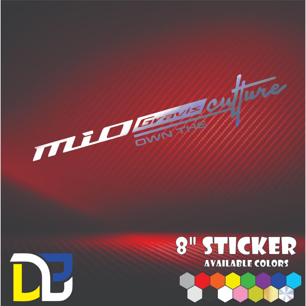 mio gravis the own culturemachine cut waterproof vinyl sticker | Shopee ...