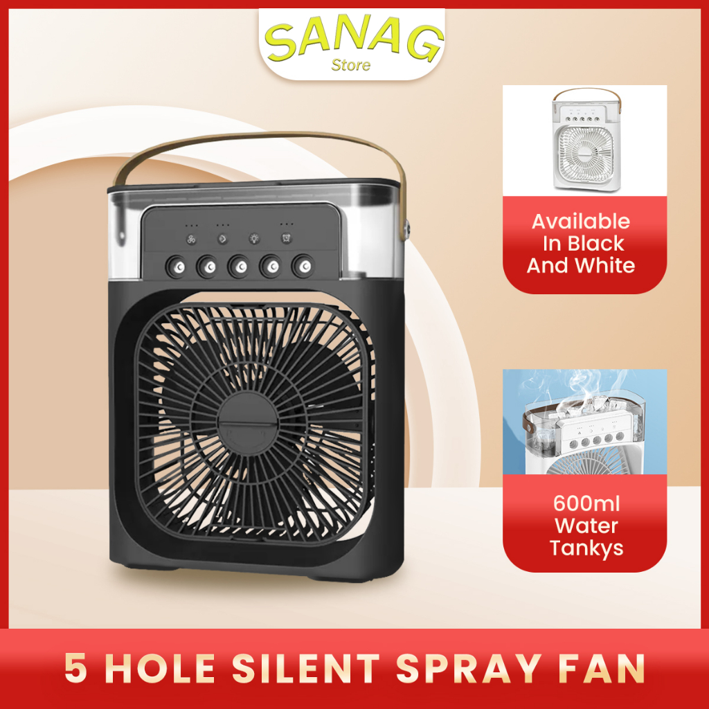 Air Cooler Fan 7 Color Portable Air Conditioner USB 3 in 1 spray fan ...