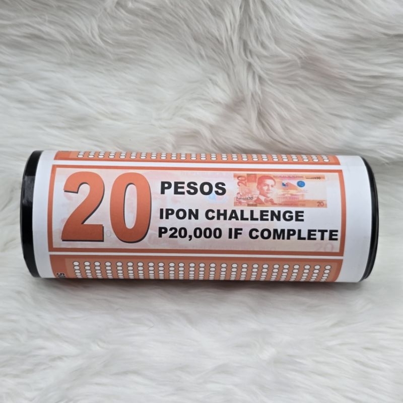 Ipon Challenge PAPER & COIN BILLS ALKANSYA Coin Bank ( 1, 5, 10, 20, 50 ...