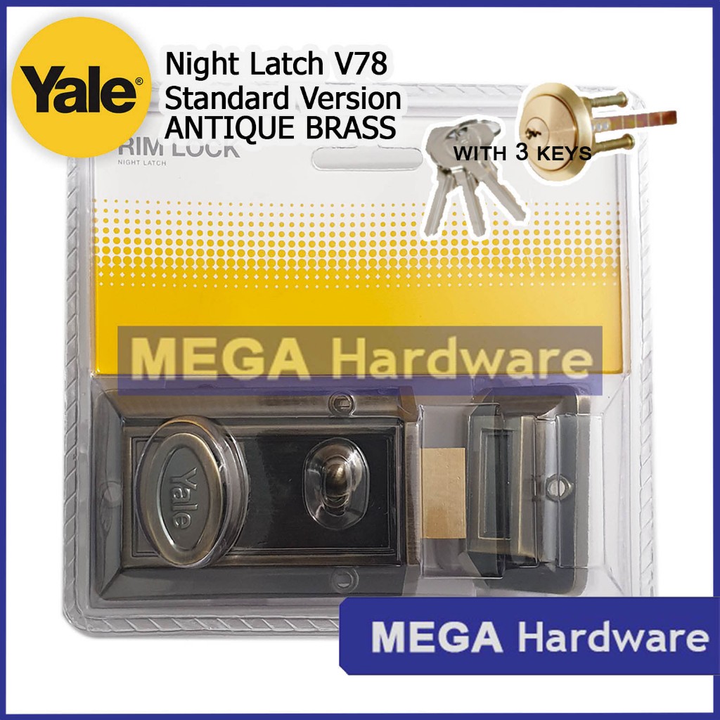 MAXILOCK Night Latch / Gate Lock / Rim Lock (deadlock) Gold or Antique ...