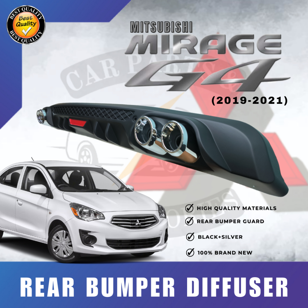 CPA Mitsubishi Mirage G4 2019-2021 Rear Bumper Diffuser Lip (7181 ...