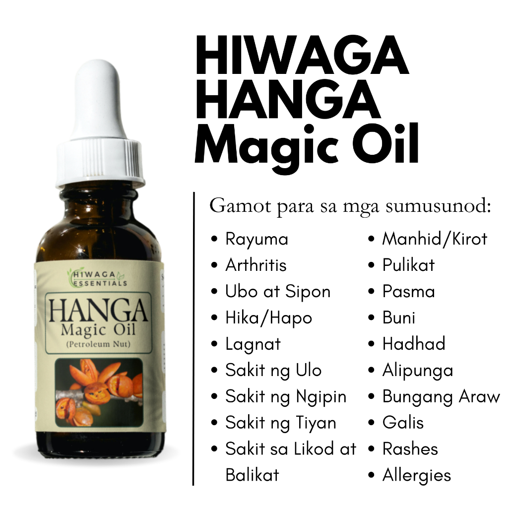Hanga Magic Oil para sa Hika Ubo Sakit ng Katawan at Rayuma Arthritis ...