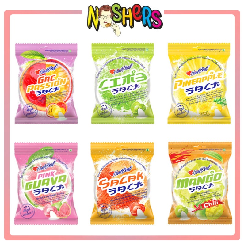 Noshers Hartbeat Mango Salt Chili Candy with Vitamin C 120grams (Pouch ...