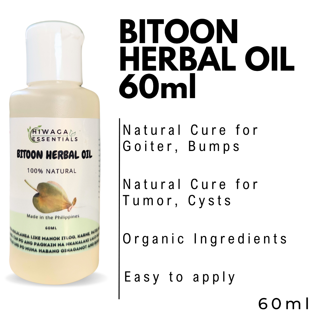 Traditional Bitoon Herbal Oil 60ml for Goiters, Cysts Tumor & Other ...