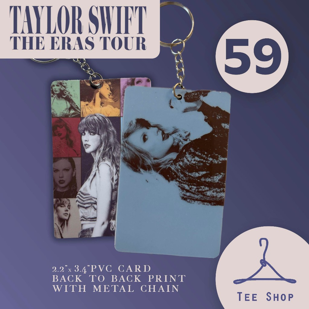 Taylor Swift The Eras Tour PVC Card Back to Back Print | Shopee Philippines