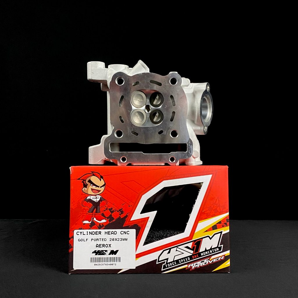 TPC 4S1M - CYLINDER HEAD CNC (DIMPLING/GOLF) AEROX/NMAX V2/SNIPER155 ...