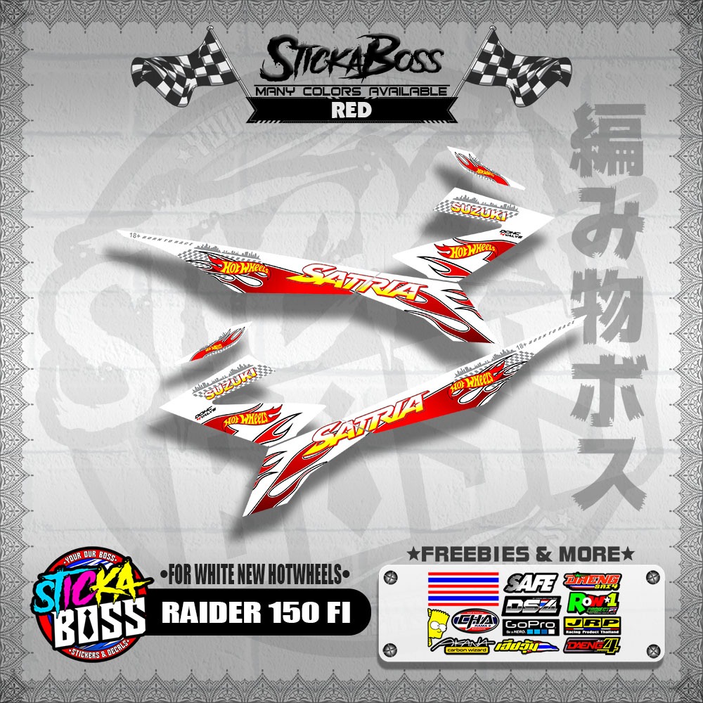 RAIDER 150 FI DECALS ( FOR WHITE NEW HOTWHEELS )【WITH FREEBIES ...