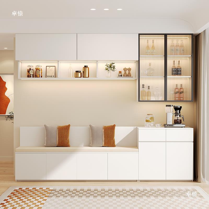 Modern minimalist restaurant booth bar seat storage booth leisure stool ...