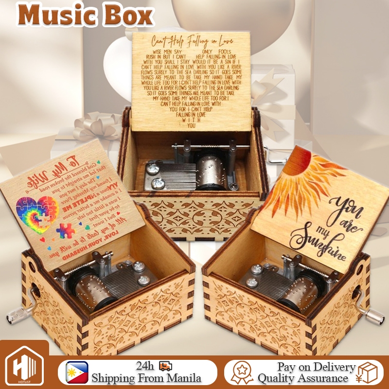 Wooden Music Box You Are My Sunshine Happy birthday Music Box Gifts for ...