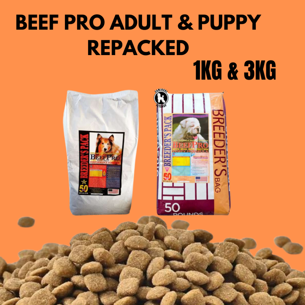 BEEF PRO ADULT&PUPPY DOG FOOD REPACKED | Shopee Philippines