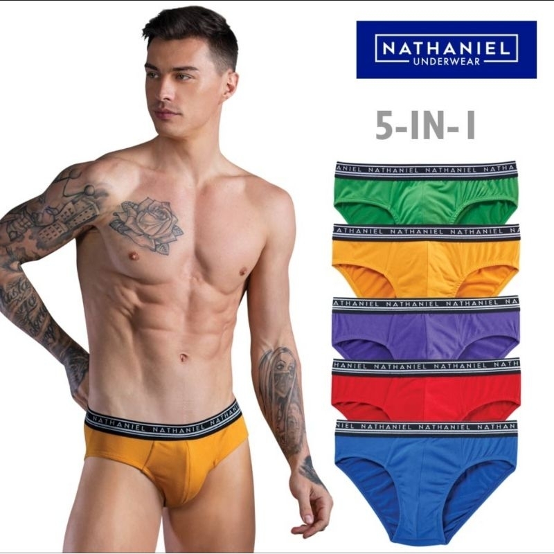Nathaniel Men's 5in1 Bikini Brief Plain ALASTOR | Shopee Philippines