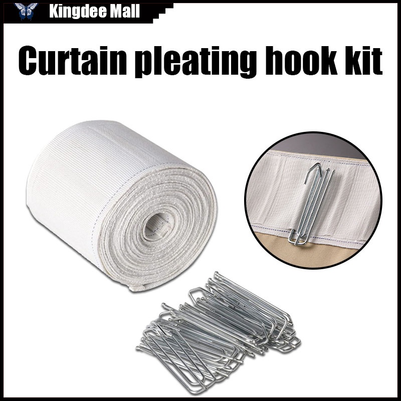 Curtain Pleater Tape With Curtain Pleater Hooks Kit For Making Home ...