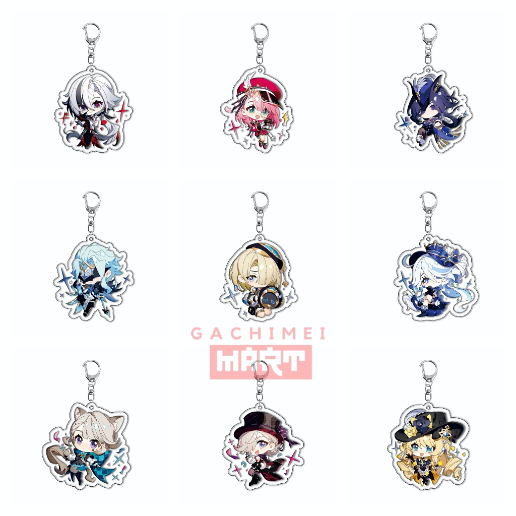 GM Genshin Impact Game Fontaine Cute Chibi Style Character Acrylic ...
