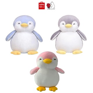 Miniso Penguin Plush Toy - Stuffed Toys Penguin Blue and Grey Pink ...