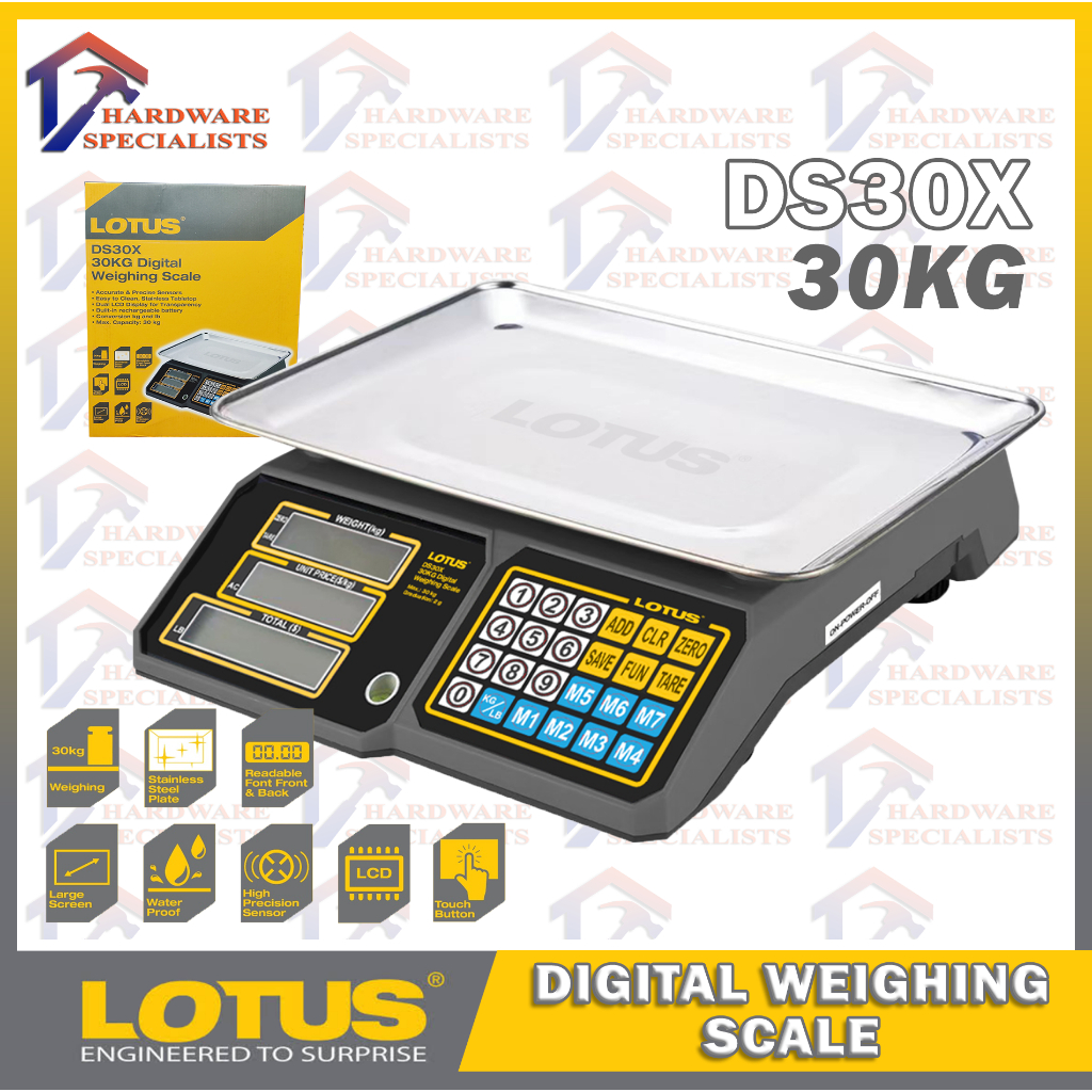 Lotus Digital Weighing Scale 30KG DS30X | Shopee Philippines