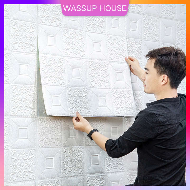Ceiling Wallpaper Bricks design Foam Sticker Adhesive Waterproof 3D ...