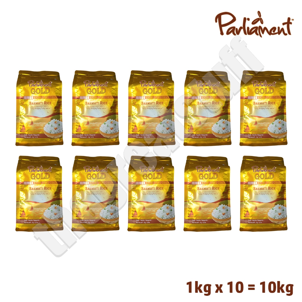 Parliament Gold 10kg Jumbo Extra Long Grain Basmati Rice (Taste of Gold ...