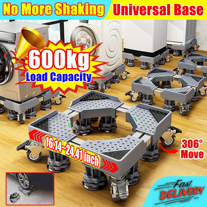 Fridge Mobile Base Refrigerator Rack Adjustable Anti Vibration Stand ...